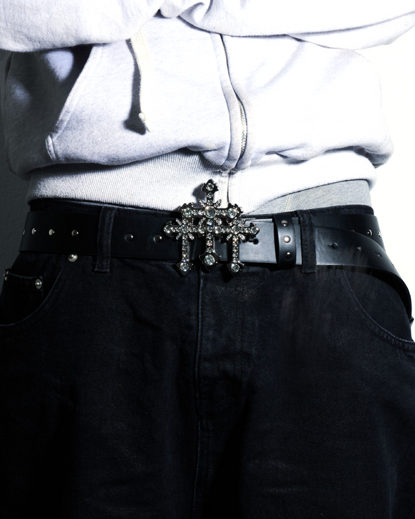 Triple Cross studded Belt – LifesNeverEndingStory