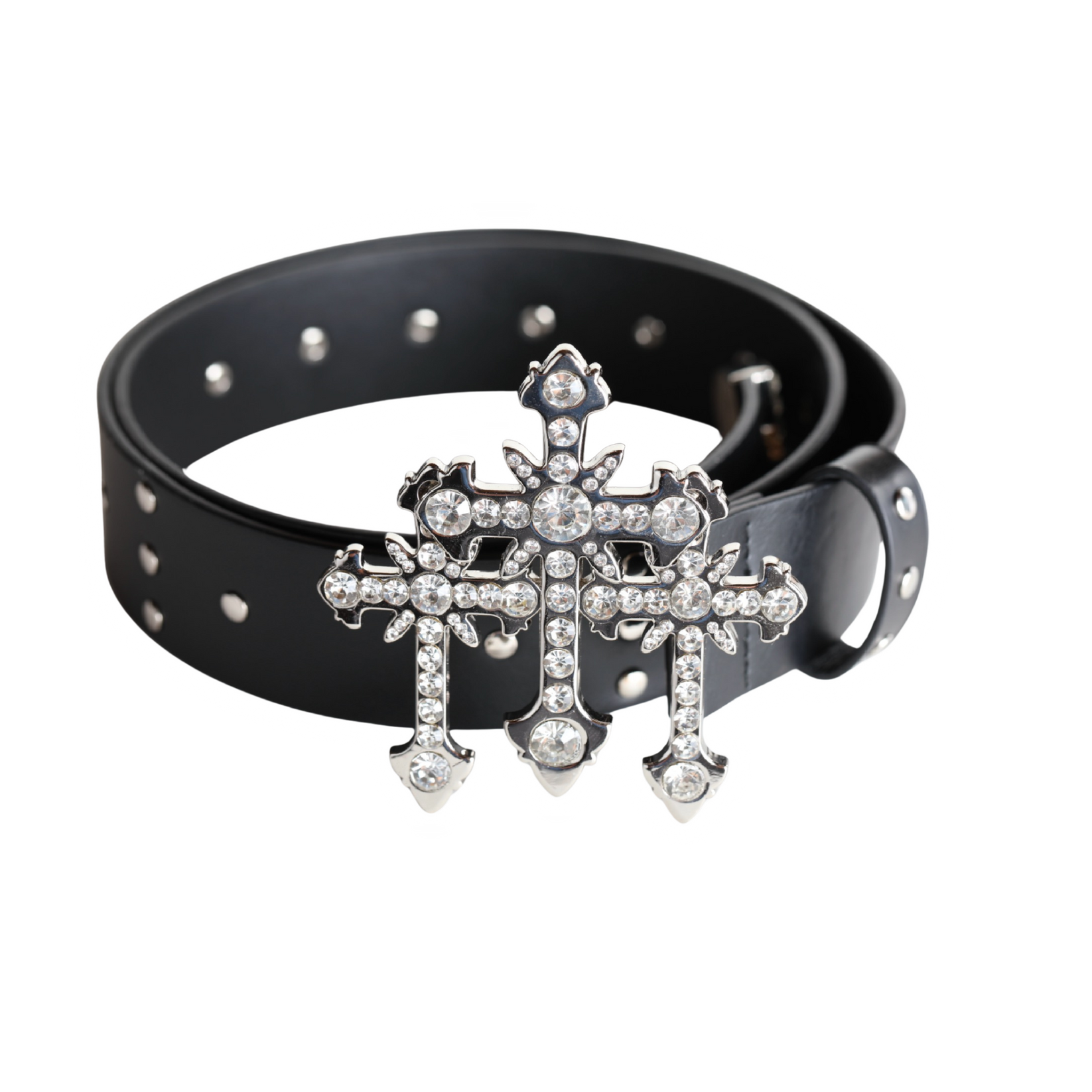 Triple Cross studded Belt – LifesNeverEndingStory
